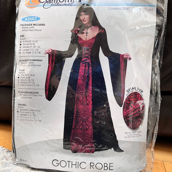 California Costumes | Other | Gothic Robe Medieval Costume Adult Small ...